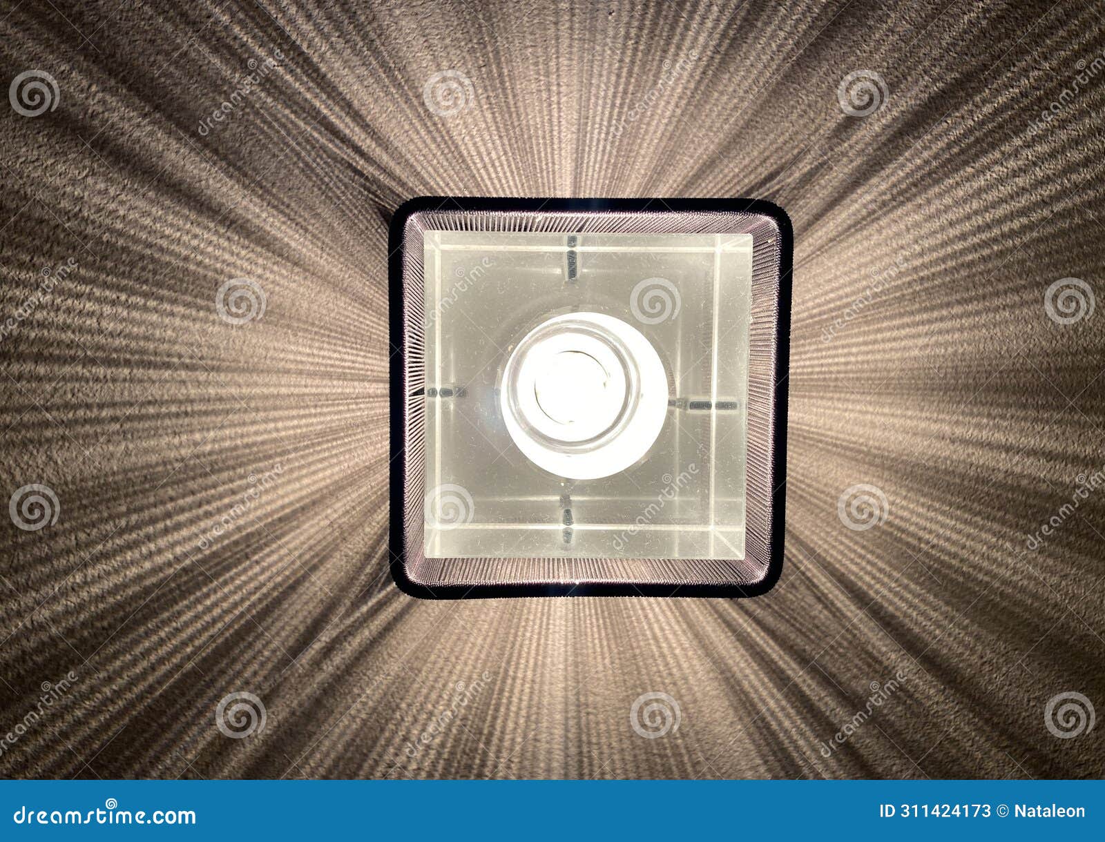 Built-in Ceiling Light, Casts a Shadow, White Background Stock Image ...