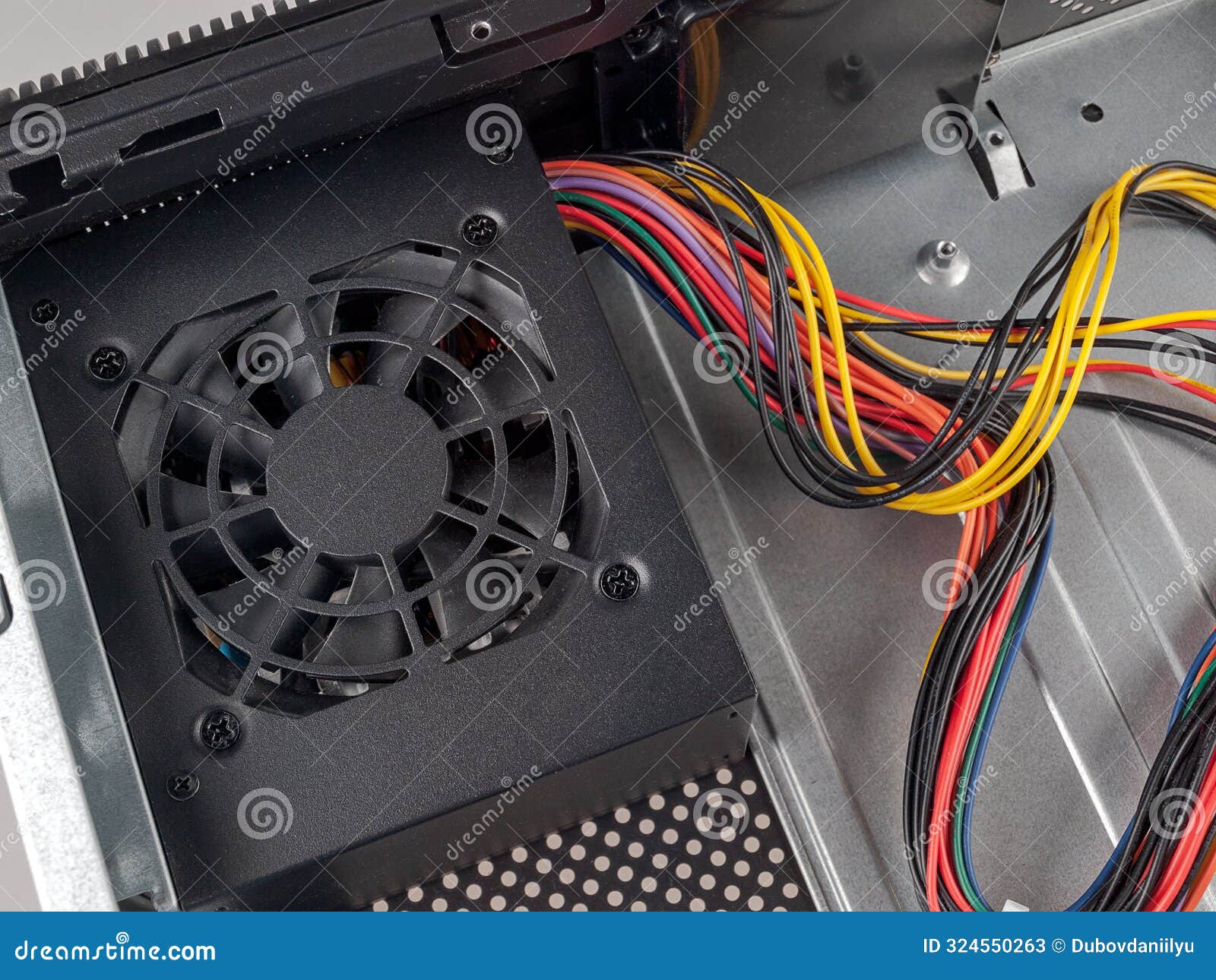 Built-in Computer Power Supply Stock Image - Image of electricity ...