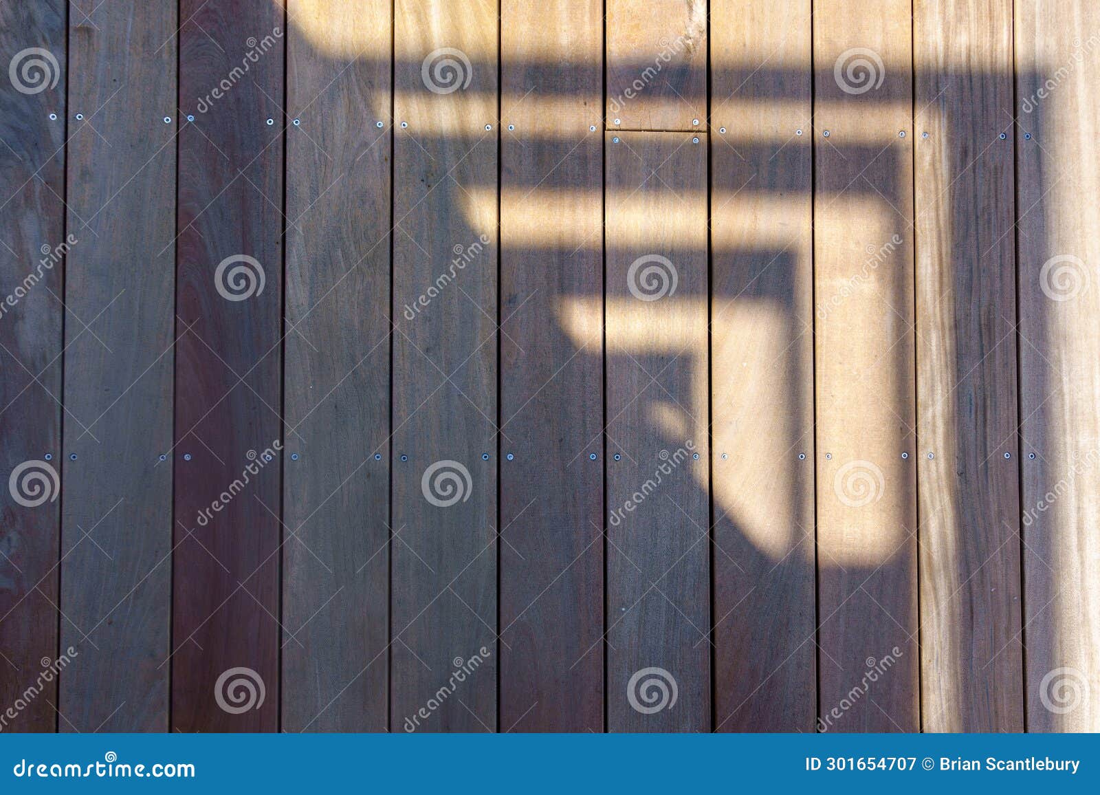 Built Deck and Shadow Patterns from Louvres Above Stock Image - Image ...