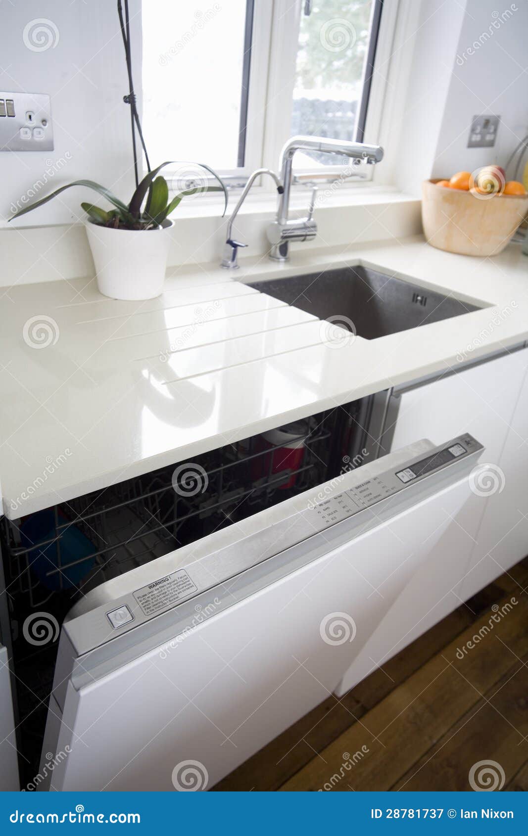 Built in Dishwasher stock image. Image of door, contemporary - 28781737