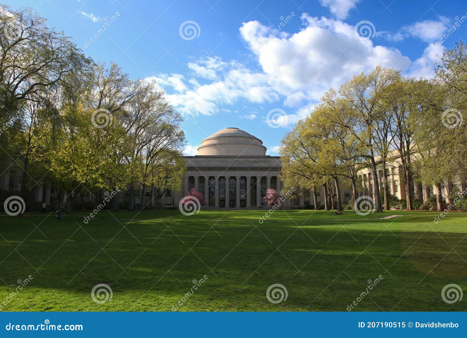 The Great Dome at MIT in Spring Stock Image - Image of campus, school ...