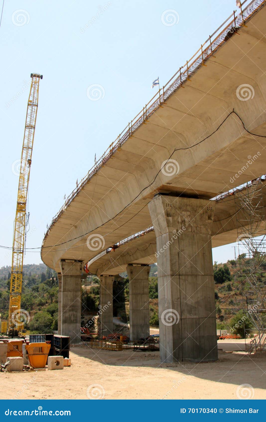 Built a new bridge editorial image. Image of nature, jerusalem - 70170340