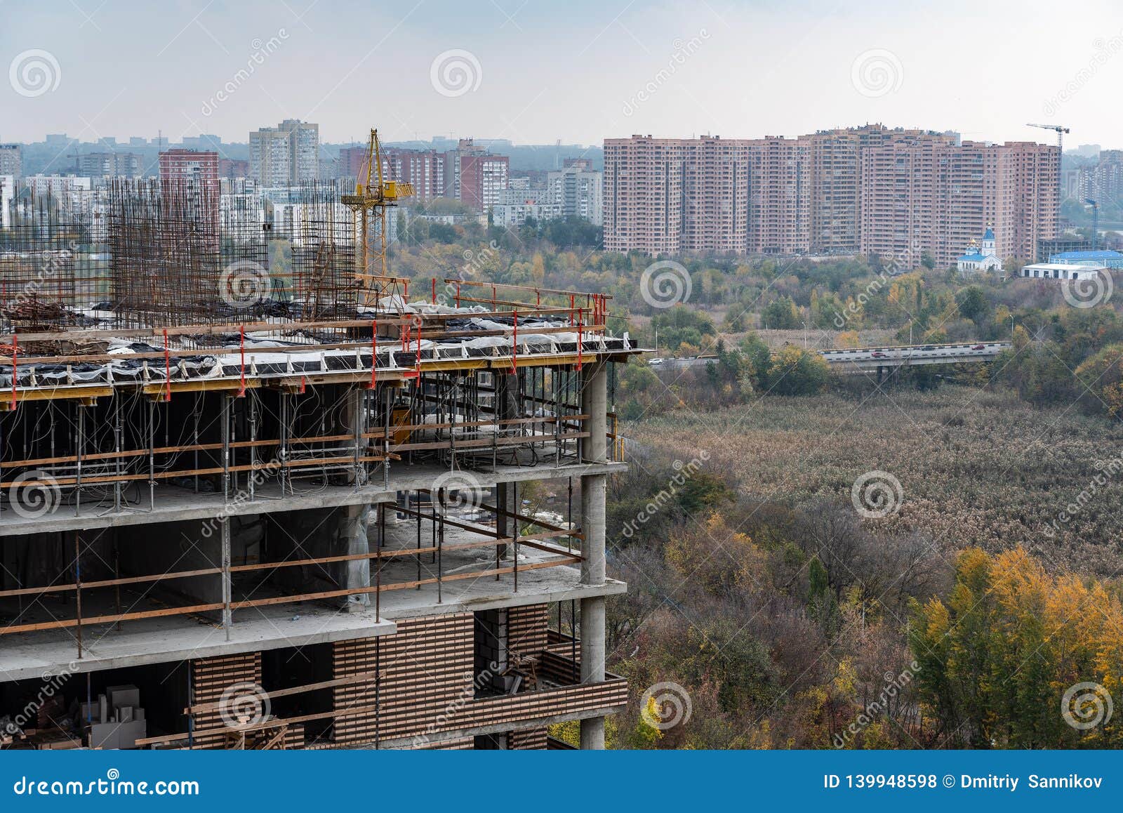 Built a New Residential Complex Stock Photo - Image of flats, construct ...