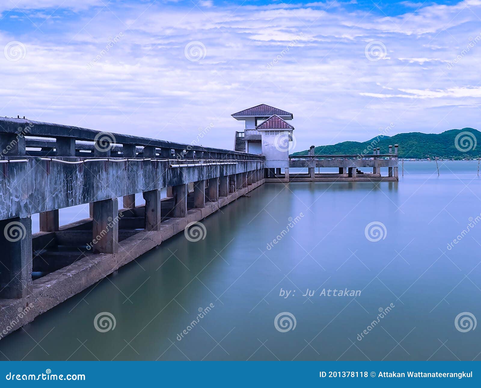Built Structure on Pier by Sea Against Sky Stock Photo - Image of built ...