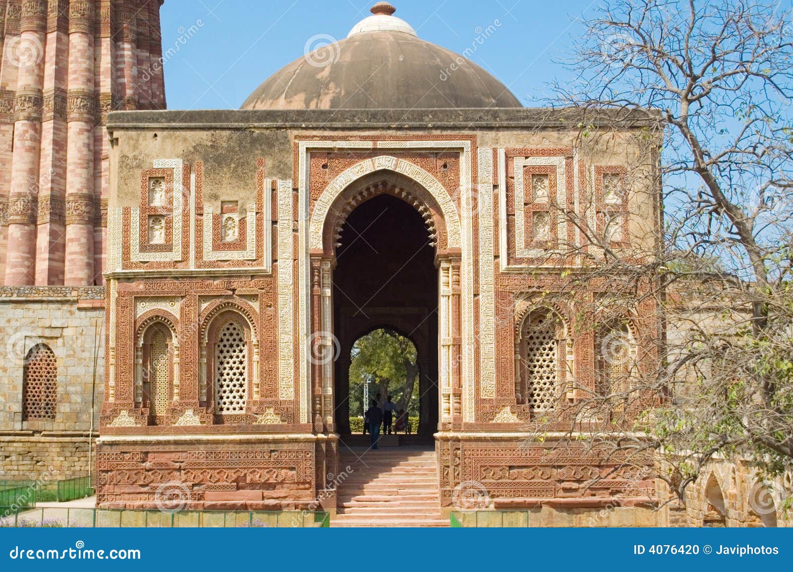 Built Structure in Qutub Minar Stock Photo - Image of tourist, famous ...