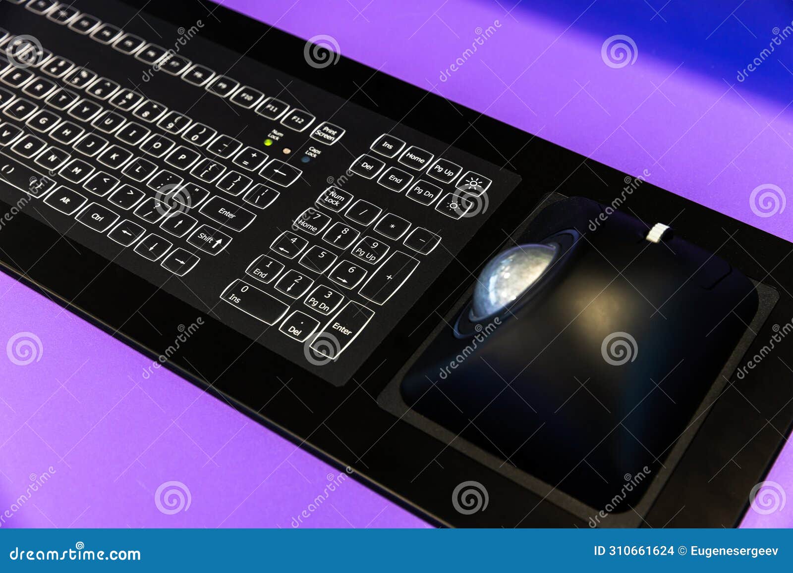 Built-in Tabletop Industrial Input Device with Black Keyboard Stock ... Built-in Tabletop Industrial Input Device with Black Keyboard Stock ...