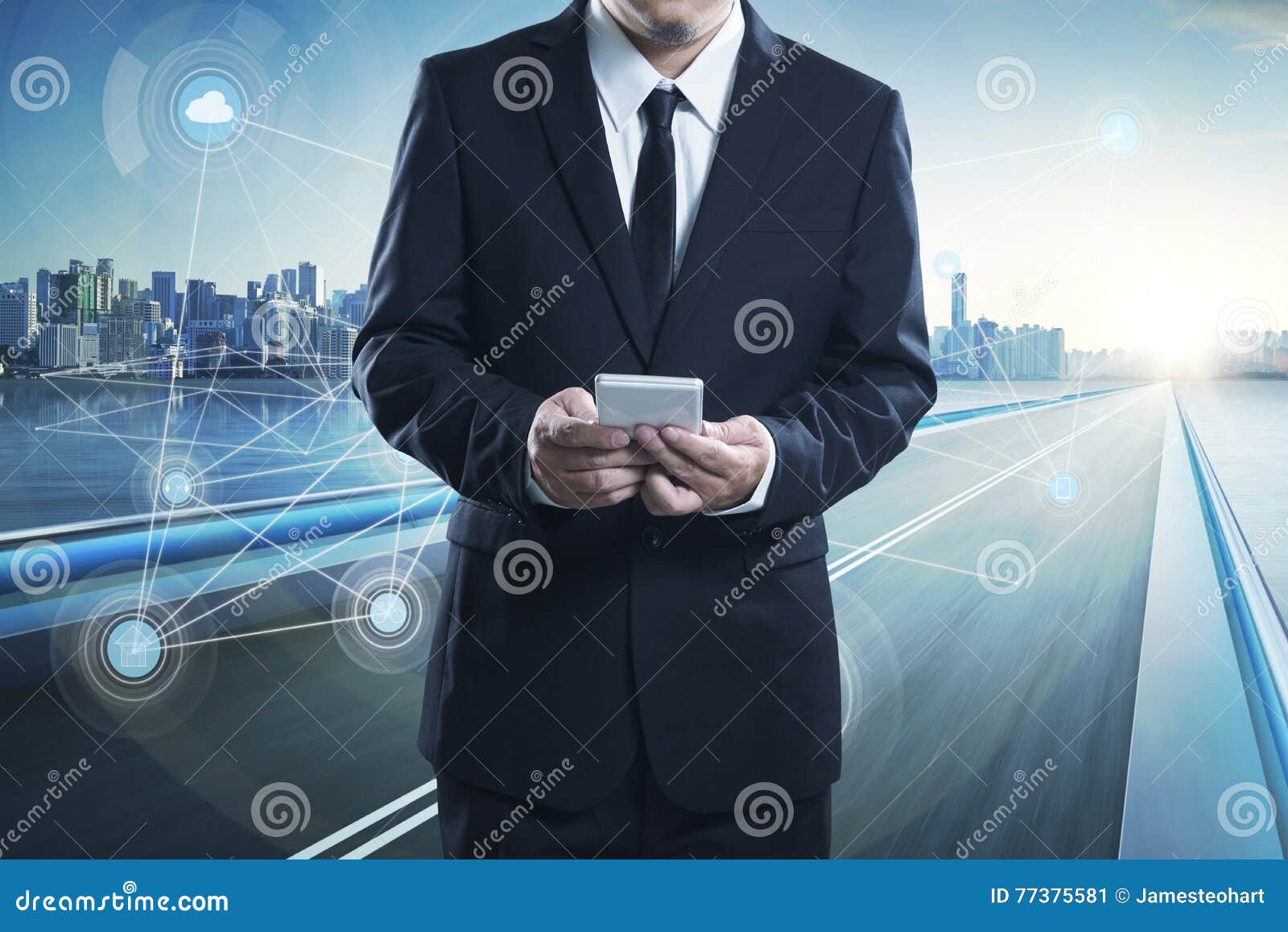 Buisness and Network Connection Concept . Stock Image - Image of ...