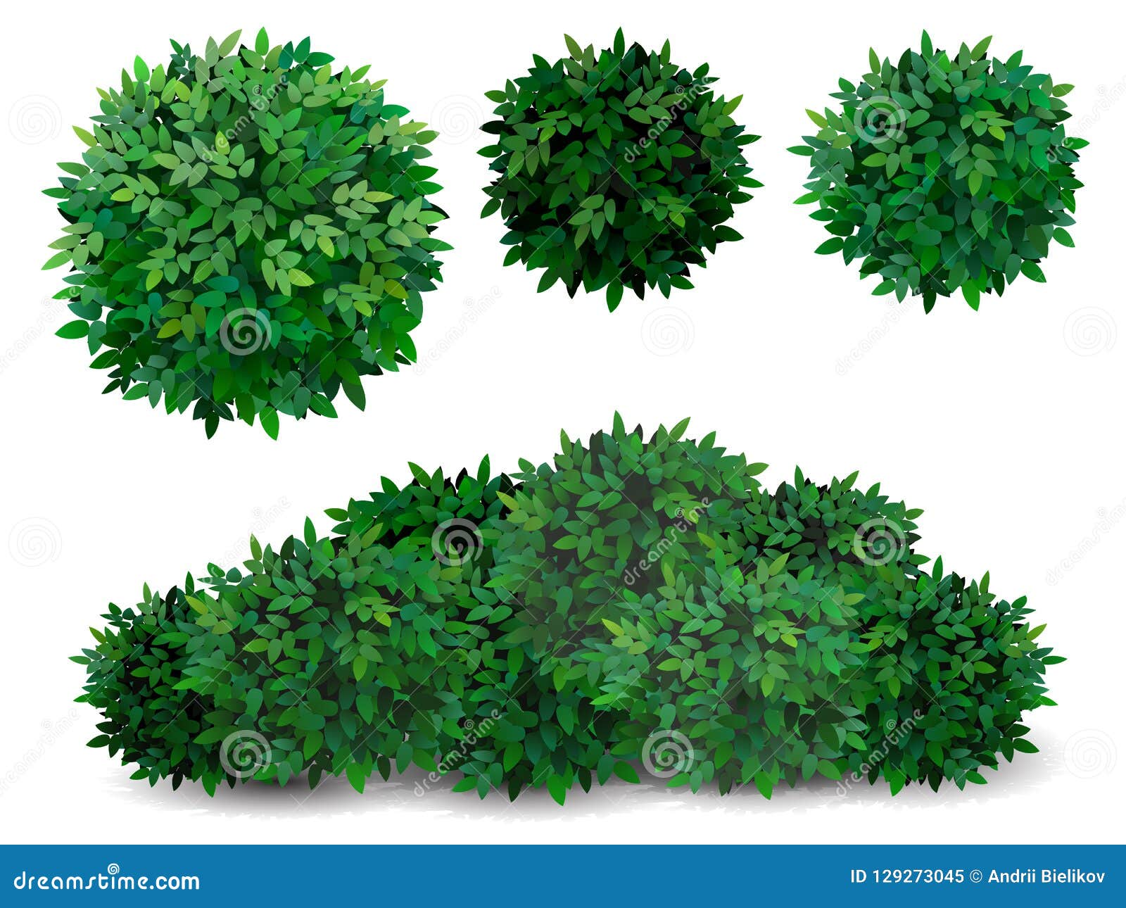 Buisson De Feuillage De Couronne D'arbre Illustration de Vecteur ...