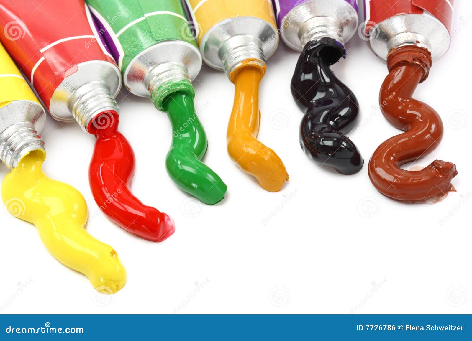 Buizen Met Kleurrijke Verven Stock Foto - Image of kunstenaar, werktuig ...