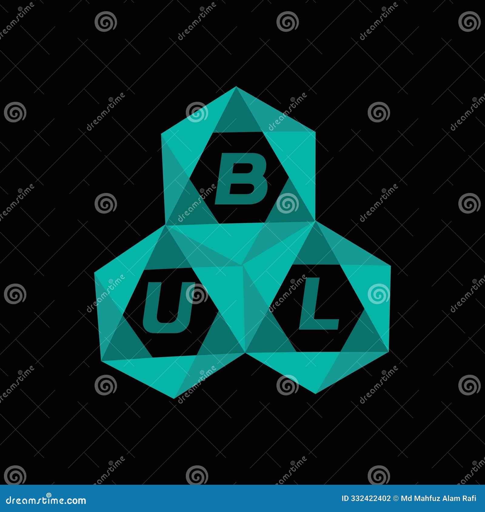 BUK Creative Minimalist Letter Logo. BUK Unique Vector Initials ...