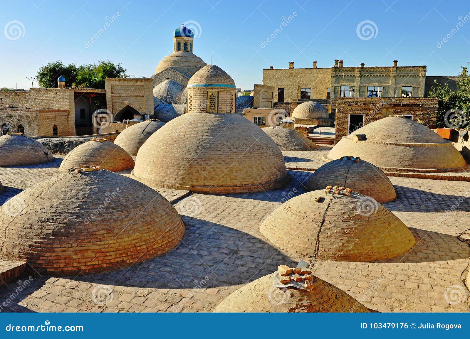 Bukhara: Old Town Architecture Stock Photo - Image of district ...
