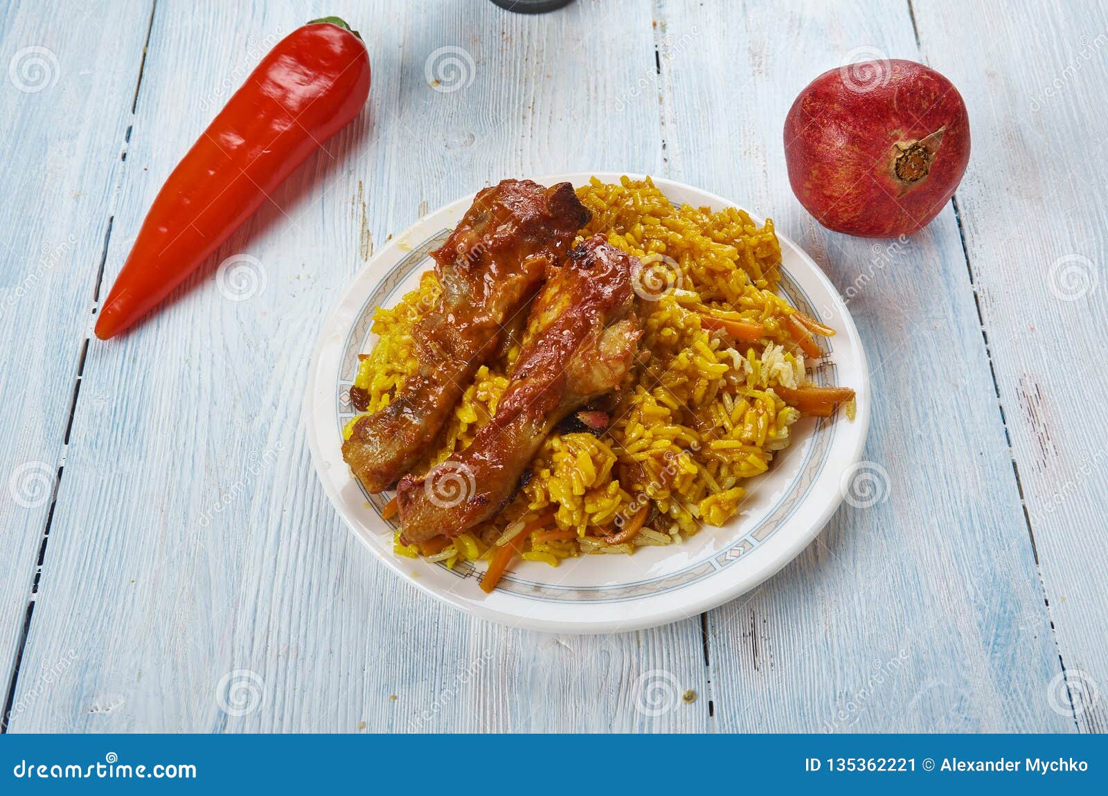 Bukhari Rice stock image. Image of asia, eastern, delicious - 135362221