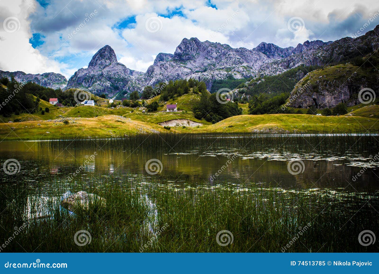 Bukumirsko Lake (Podgorica, Montenegro) Mountain Stock Image - Image of ...