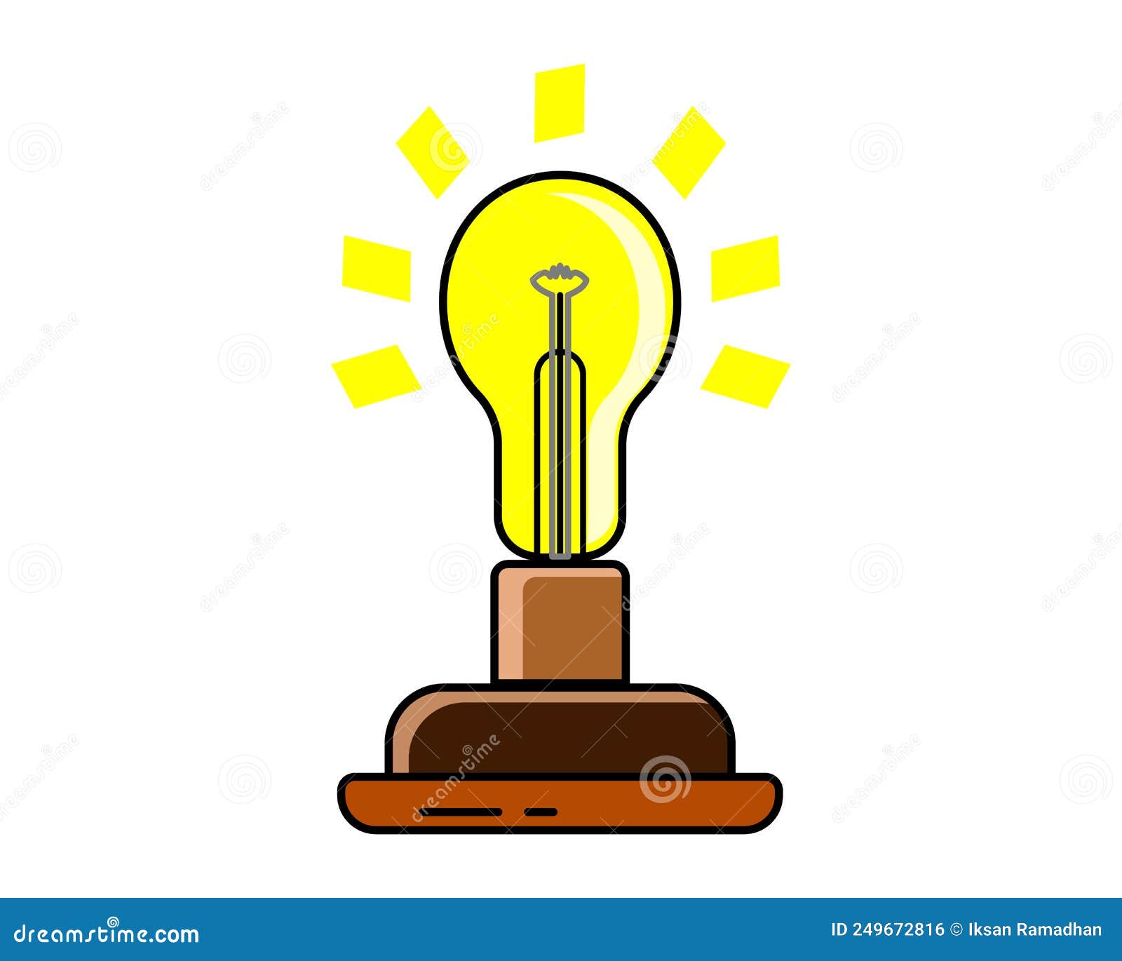 The Bulb As a Symbol of Intelligence Stock Photo - Illustration of ...
