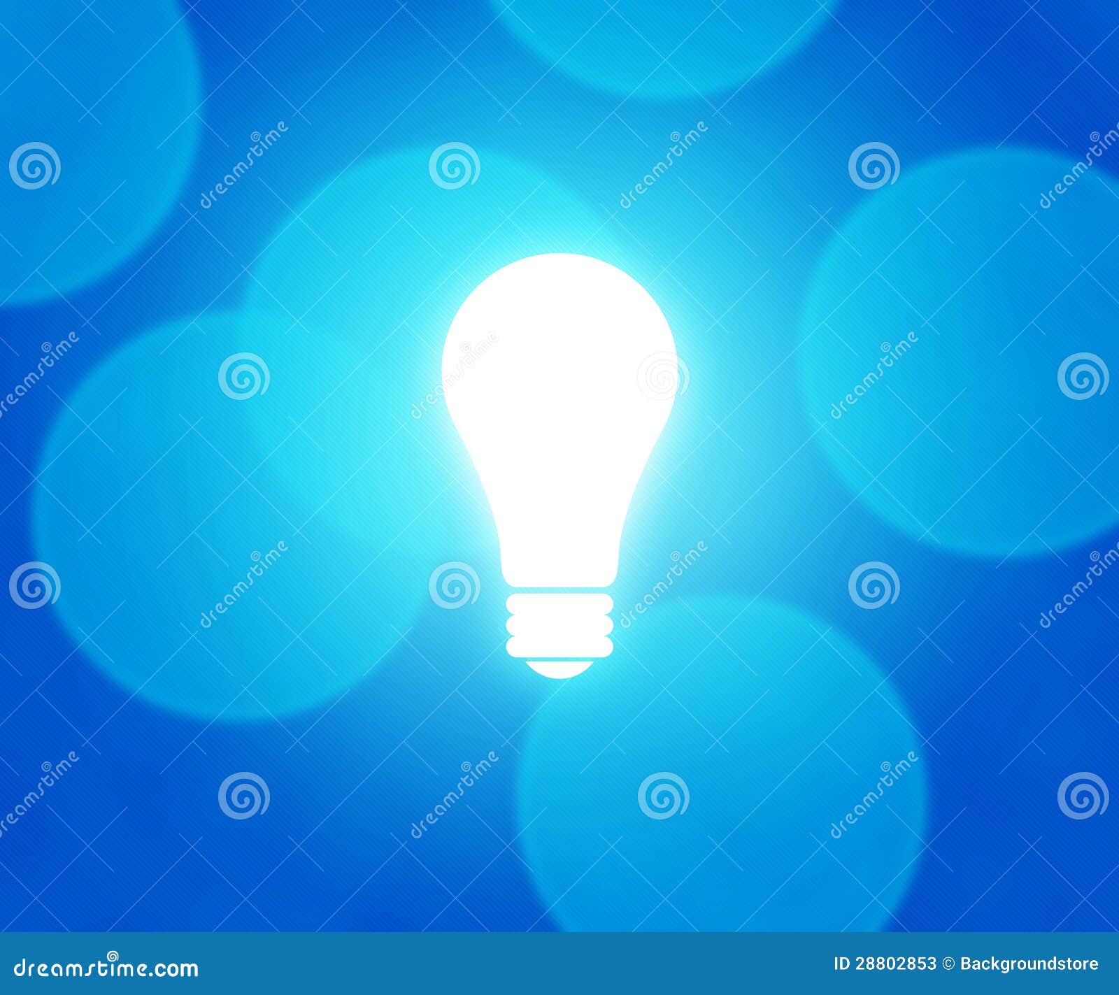 Bulb Blue Background stock illustration. Illustration of energy - 28802853