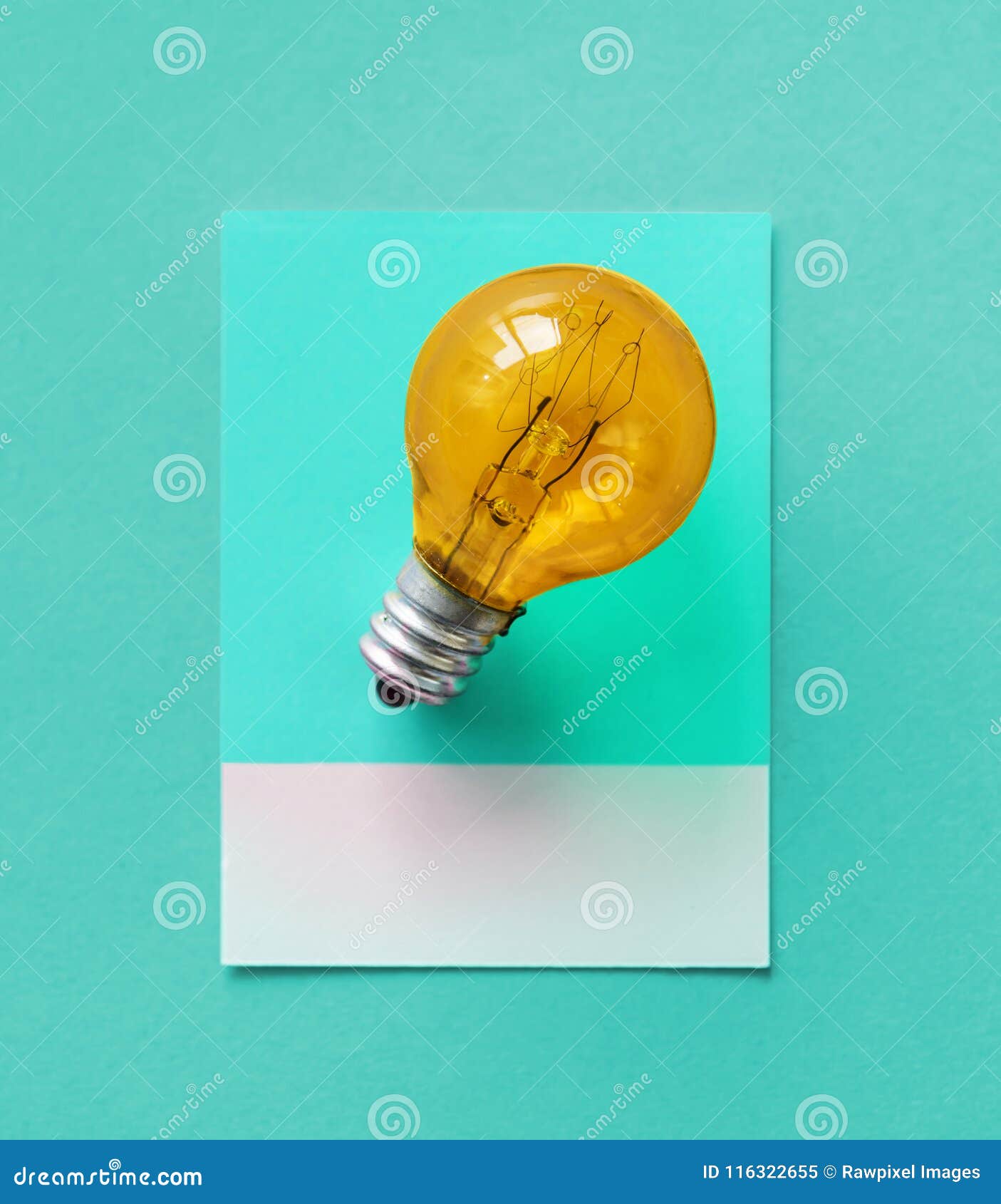 Bulb, Card, Colorful Picture. Image: 116322655
