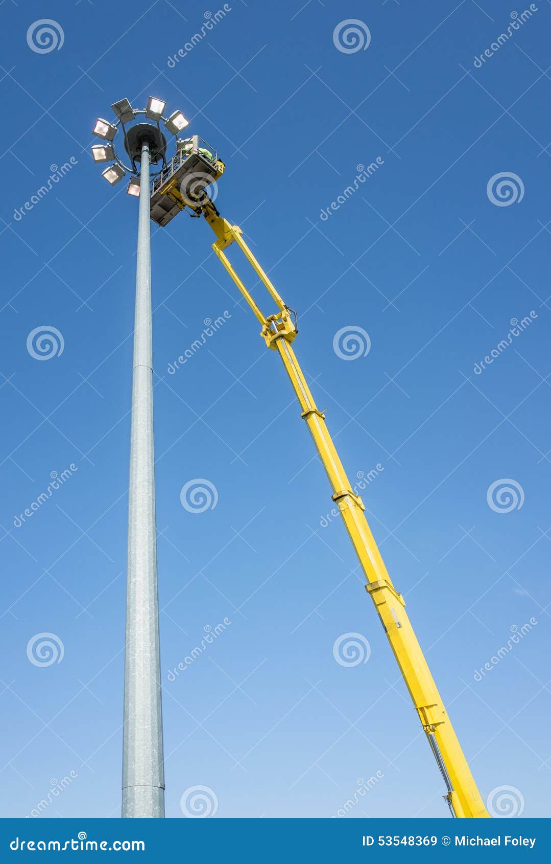 Bulb change stock image. Image of tall, blue, replace - 53548369