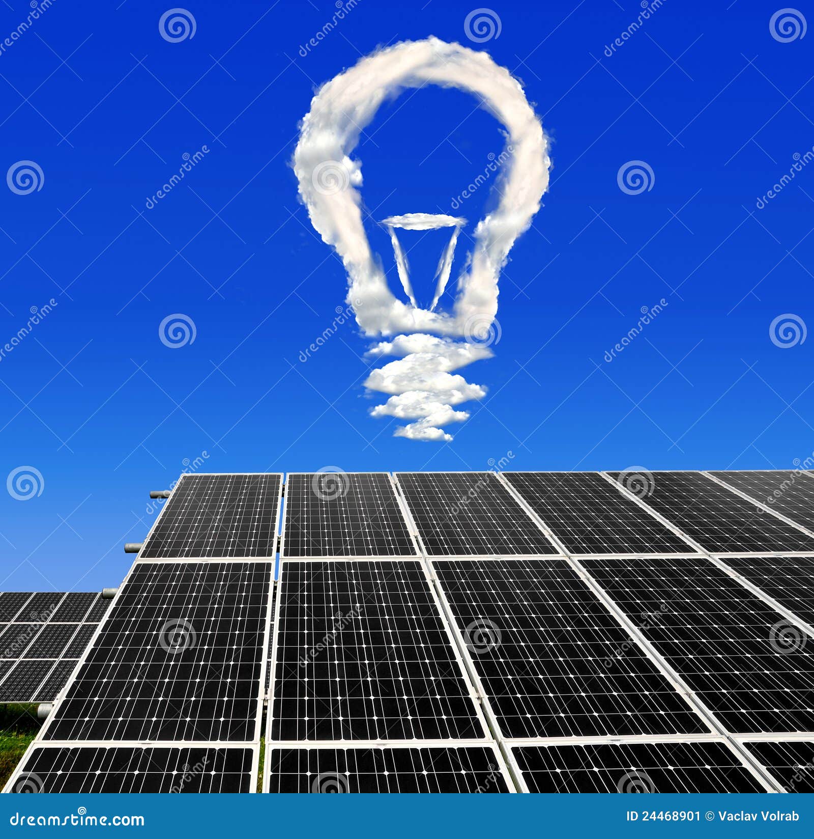 Bulb Clouds Above Solar Panels Stock Photos - Free & Royalty-Free Stock ...