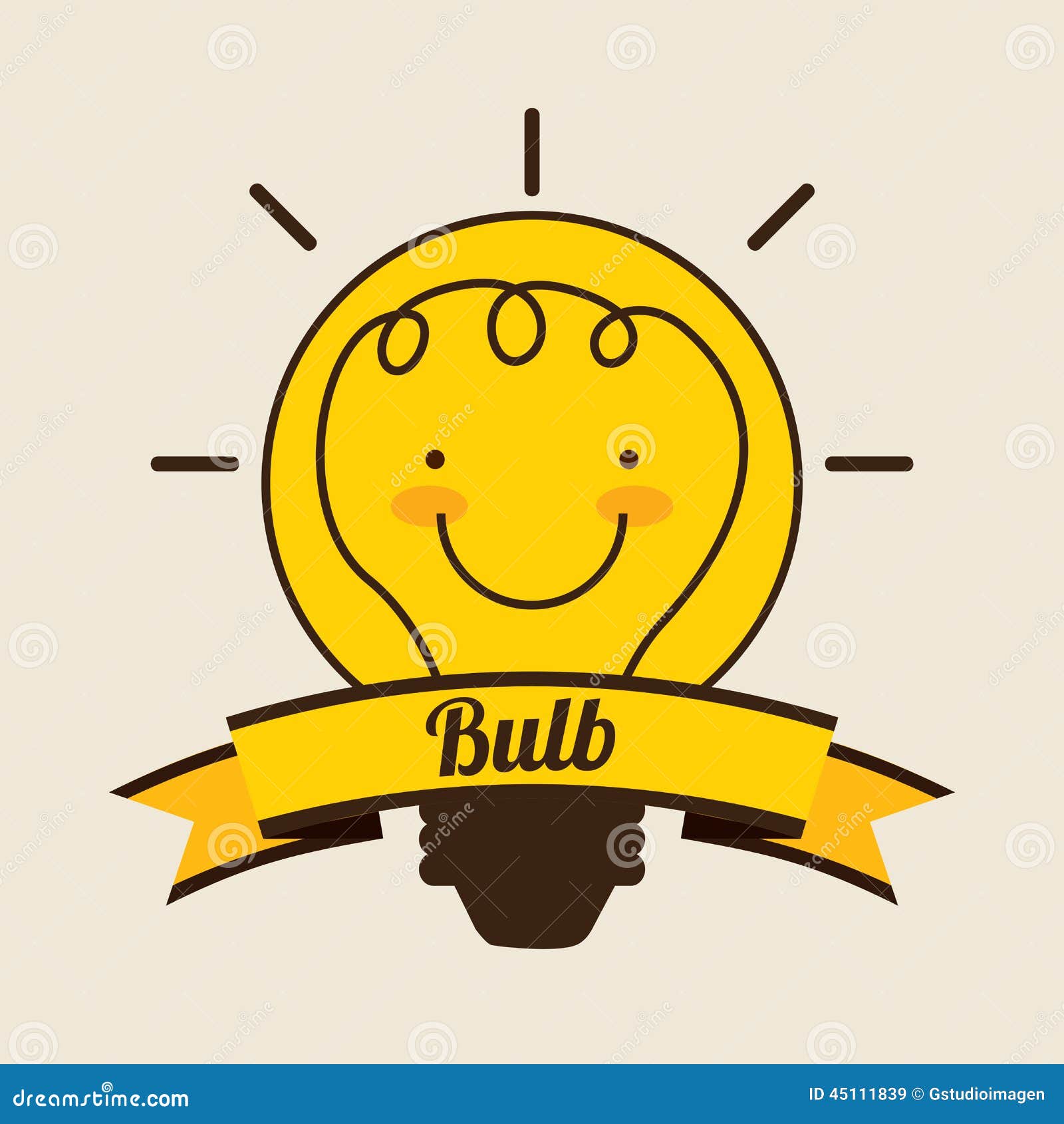 Bulb design stock vector. Illustration of illumination - 45111839