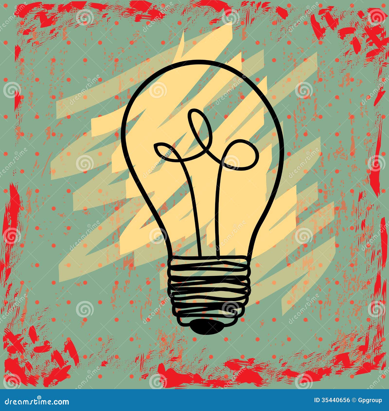 Bulb design stock vector. Illustration of organic, protection - 35440656