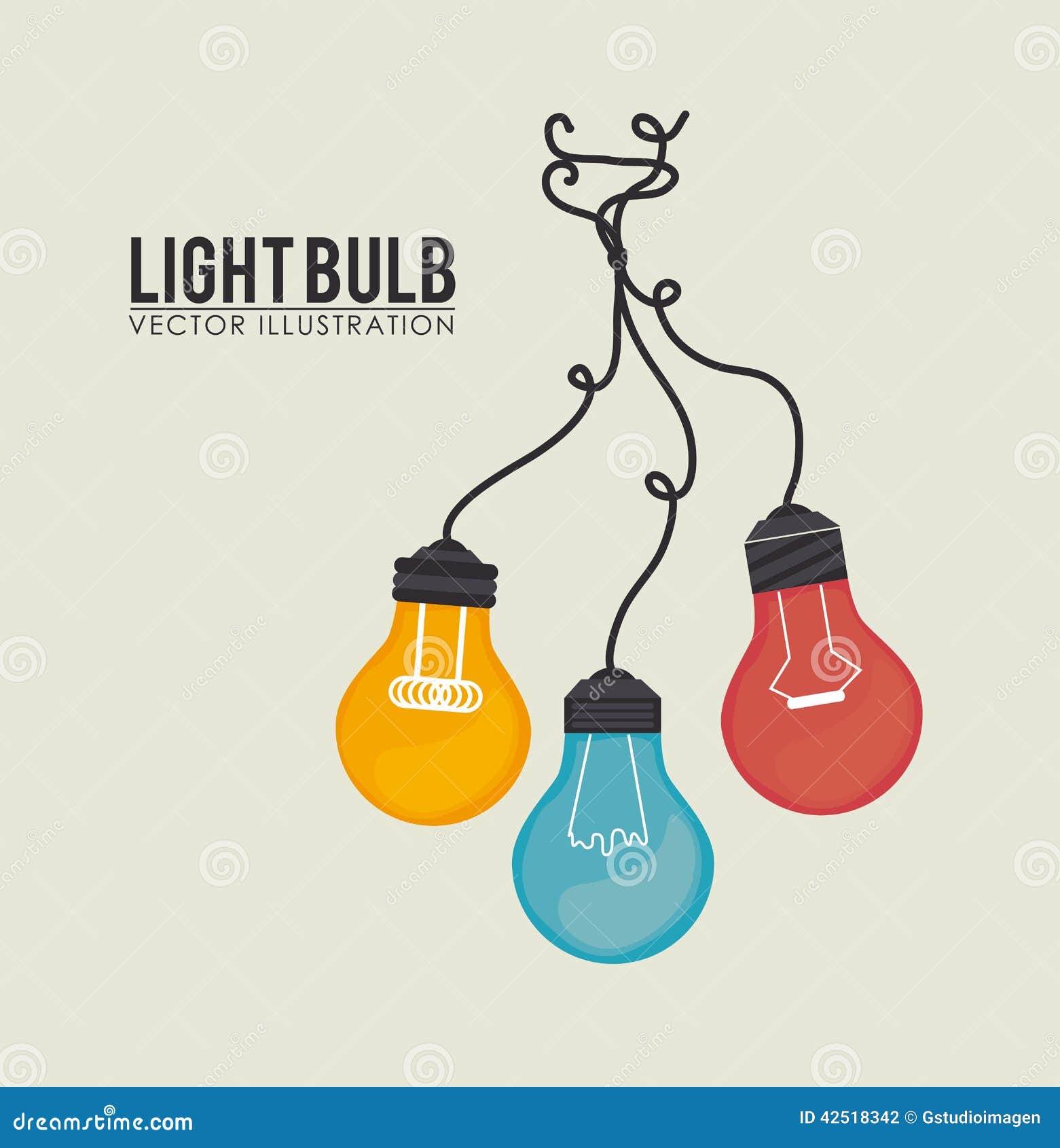 Bulb design stock vector. Illustration of advance, illumination - 42518342