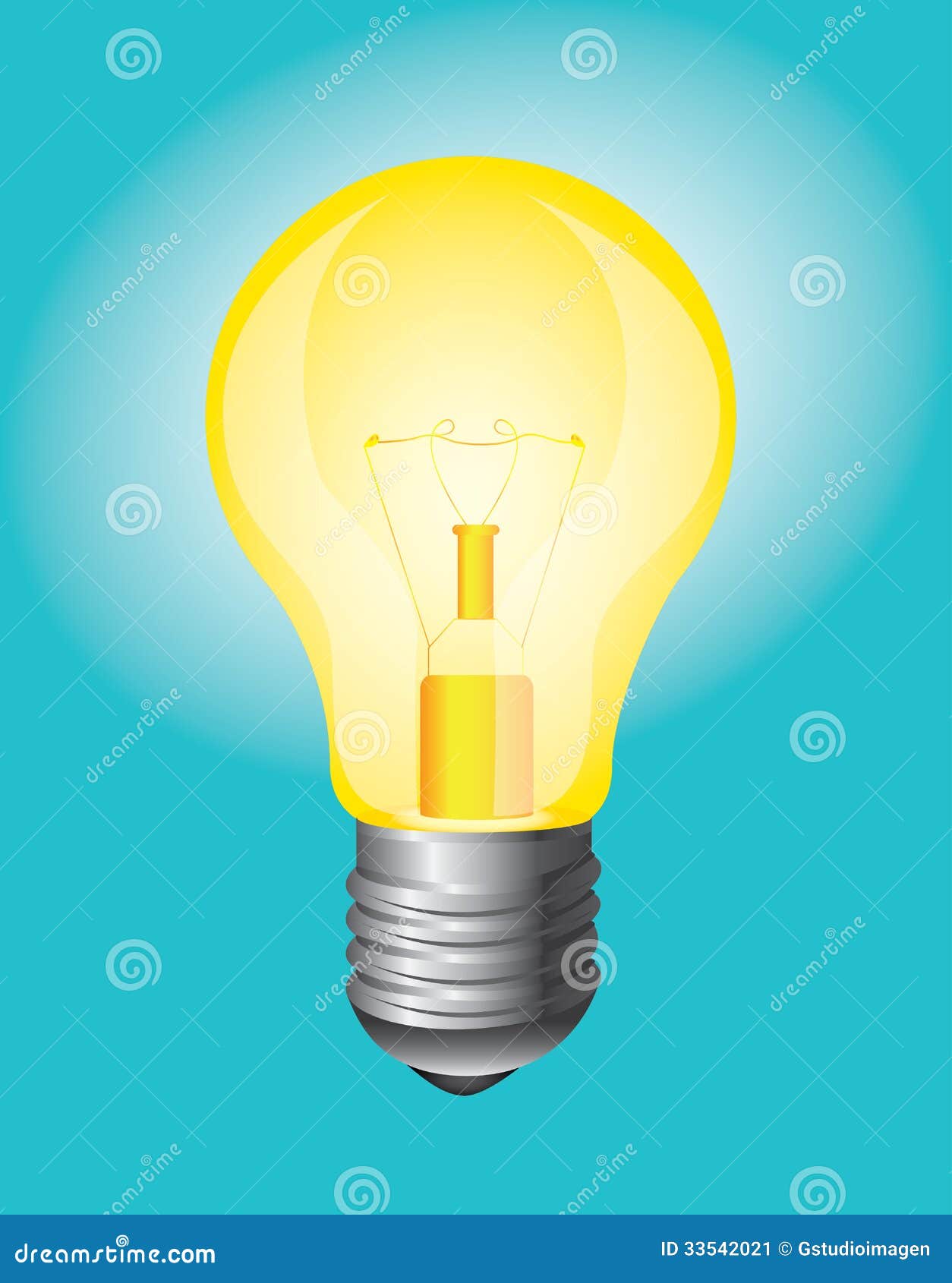 Bulb design stock vector. Illustration of painted, message - 33542021