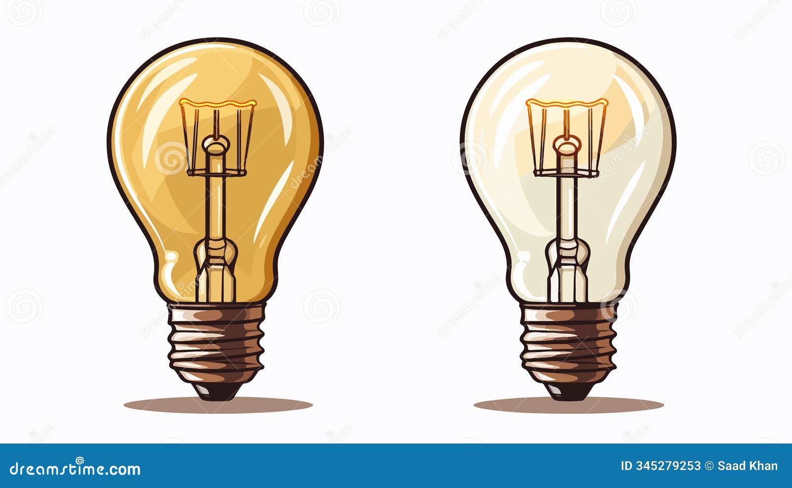 Bulb Drawing stock vector. Illustration of lamp, icon - 345279253