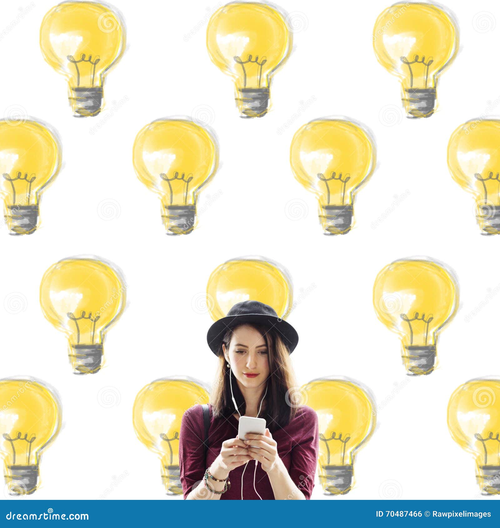 Bulb Electricity Illumination Idea Lighting Concept Stock Photo - Image ...