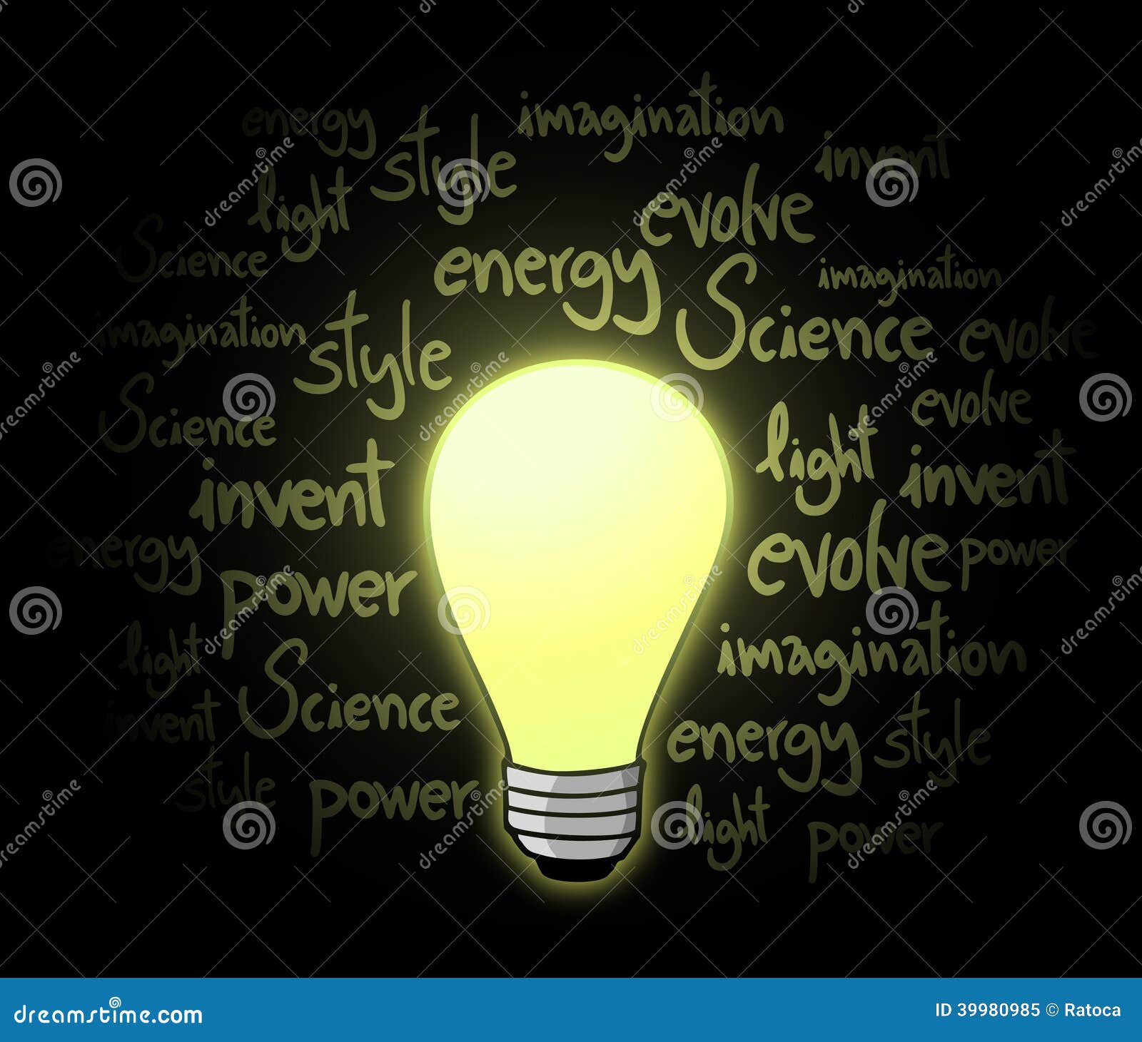 Bulb energy stock vector. Illustration of innovative - 39980985