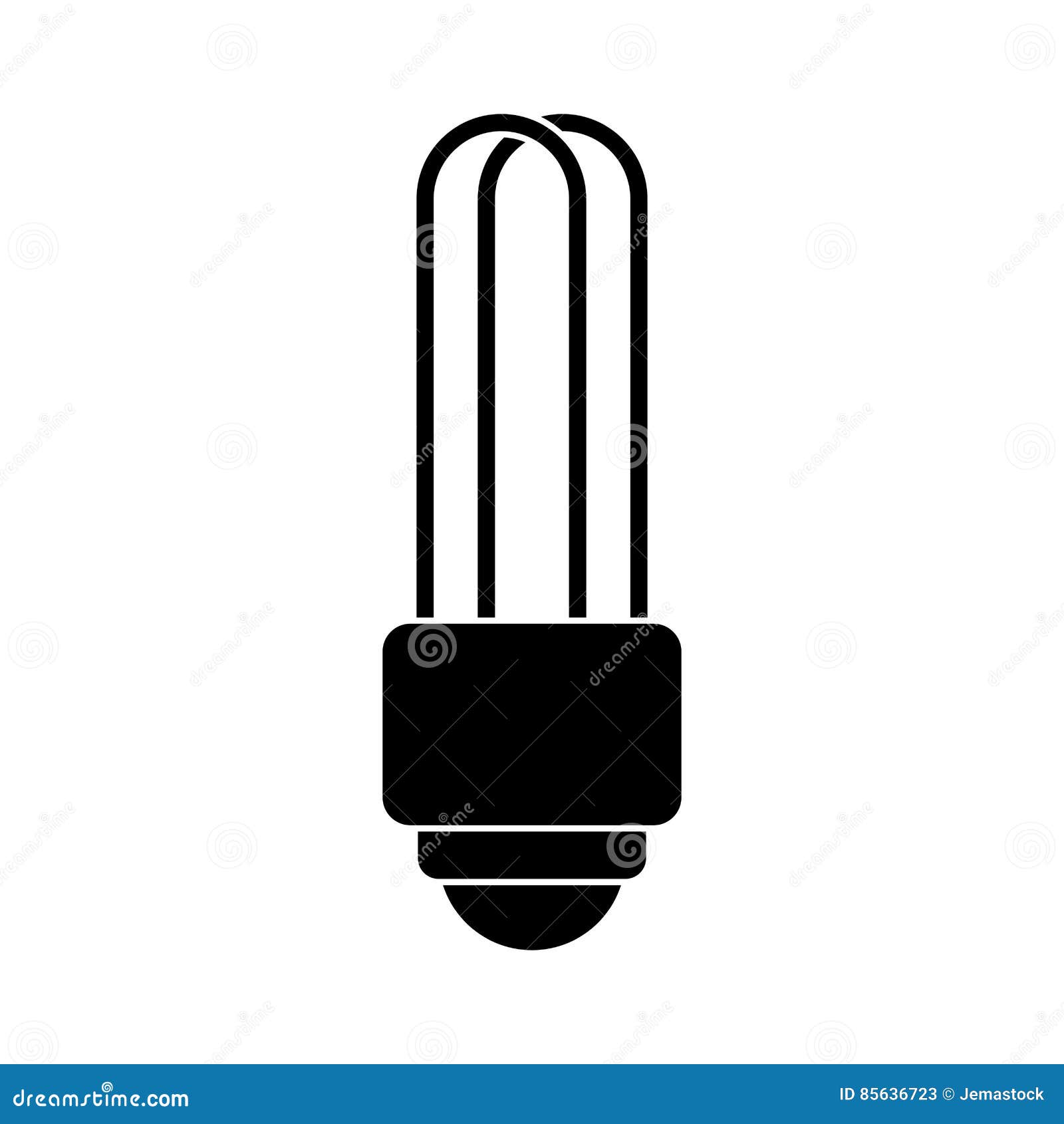 Bulb Energy Environment Light Pictogram Stock Vector - Illustration of ...