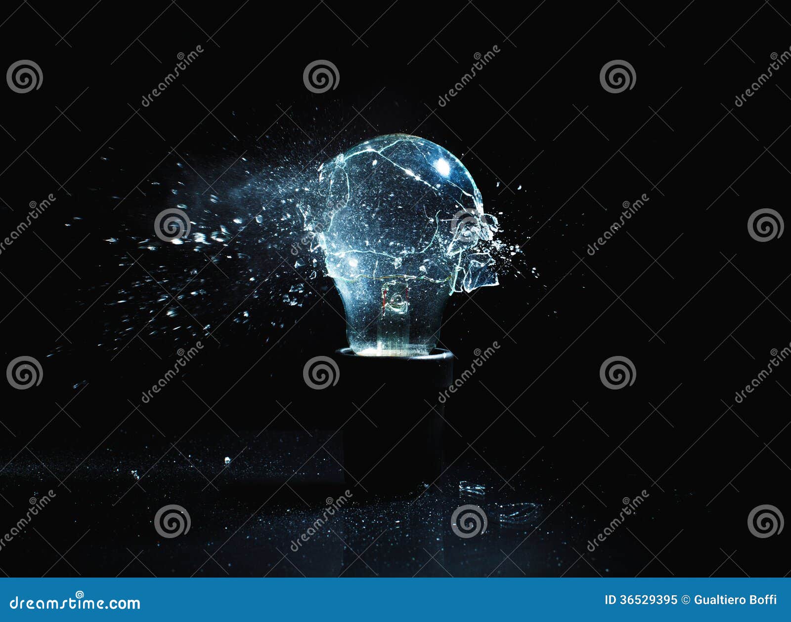 Bulb explosion stock image. Image of collision, crash - 36529395
