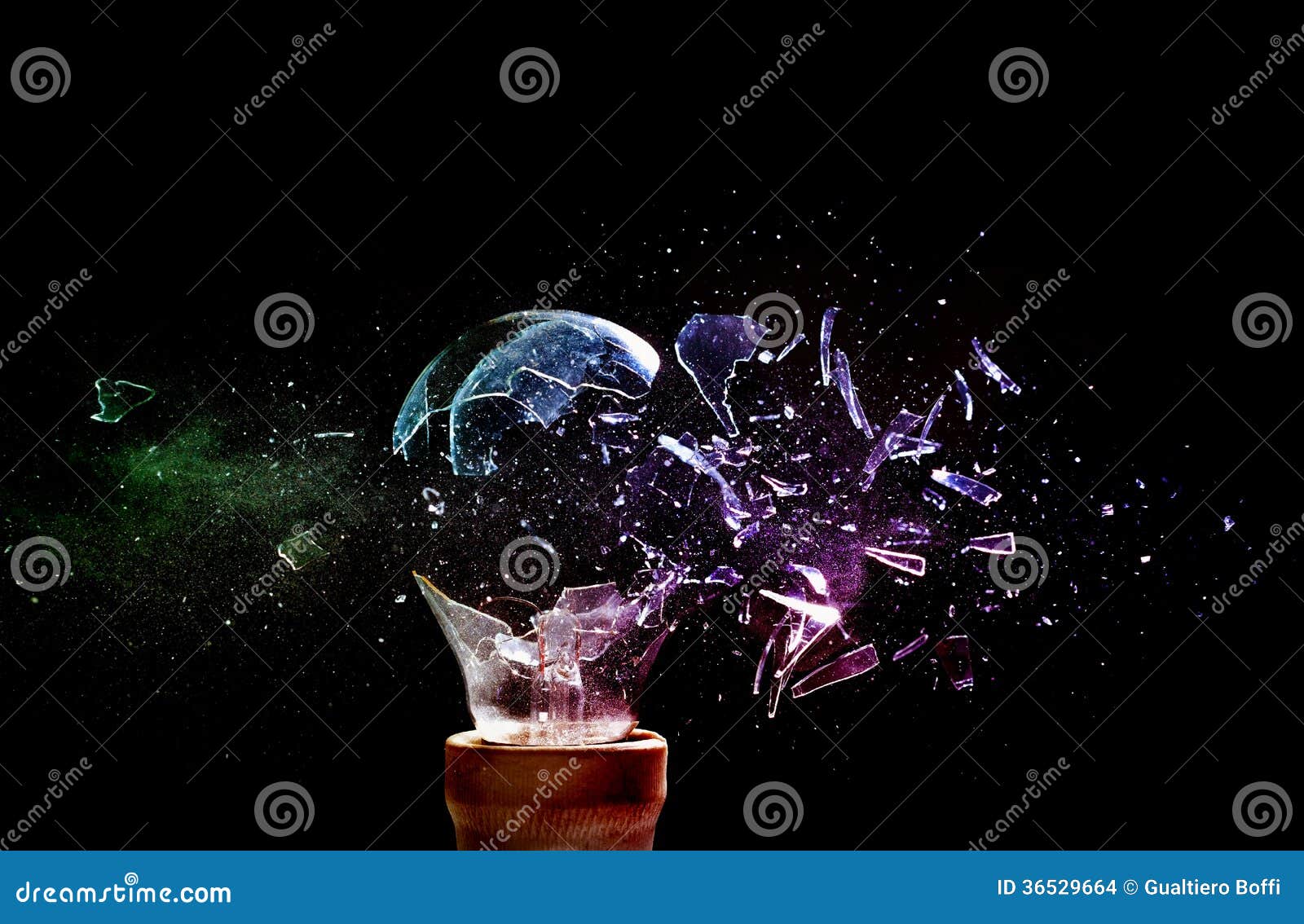 Bulb explosion stock photo. Image of collision, object - 36529664