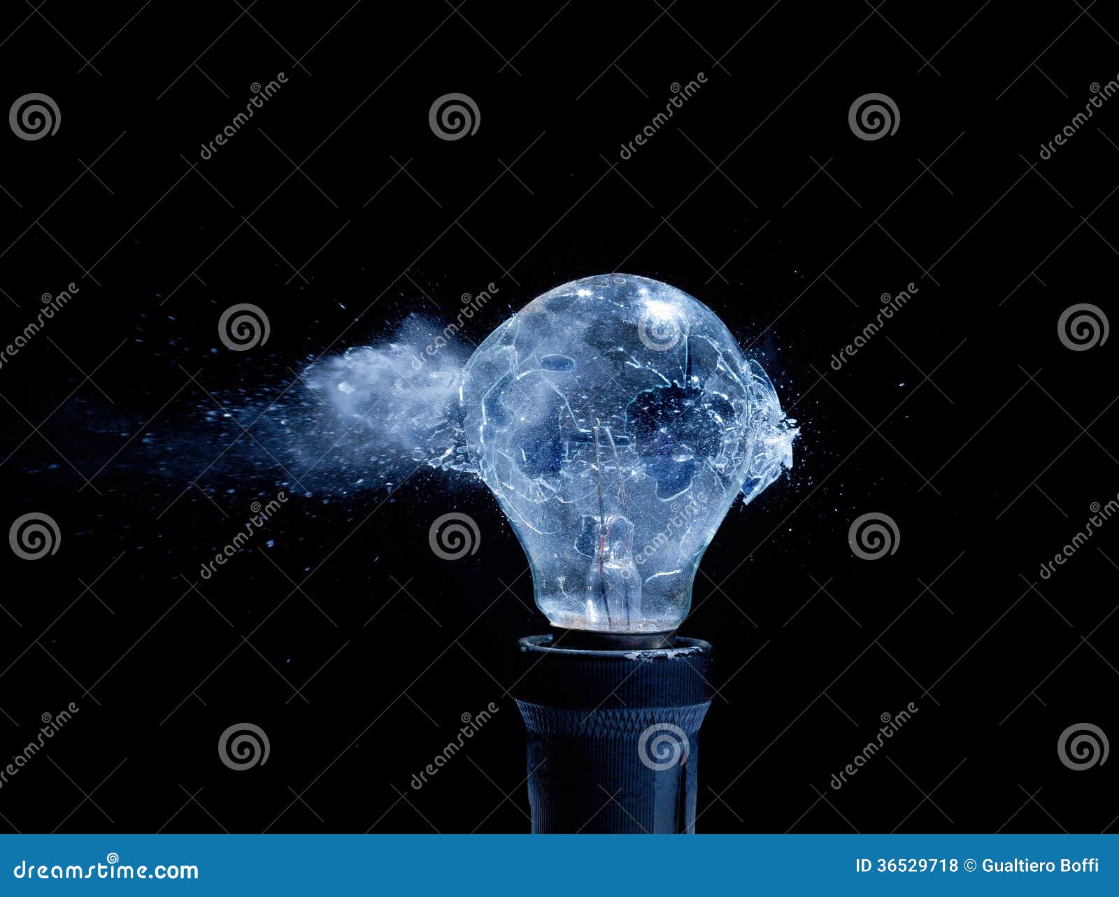 Bulb explosion stock photo. Image of defeat, bulb, destroy - 36529718