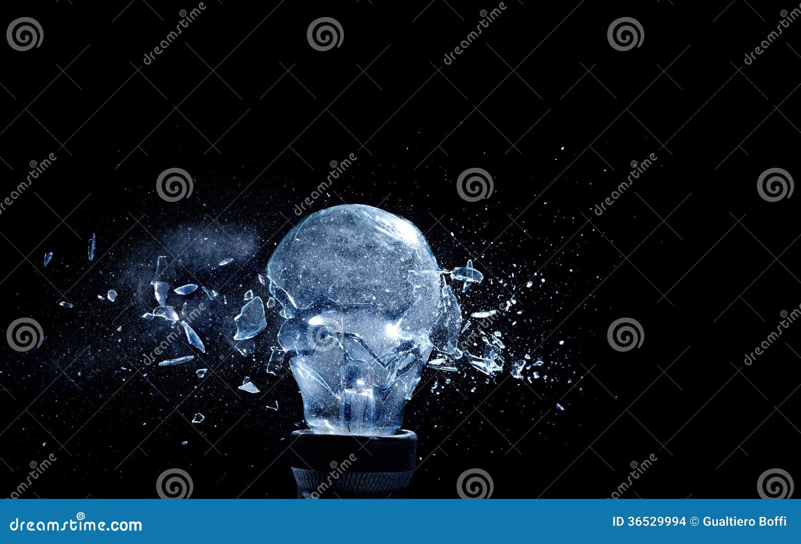 Bulb explosion stock photo. Image of crash, background - 36529994