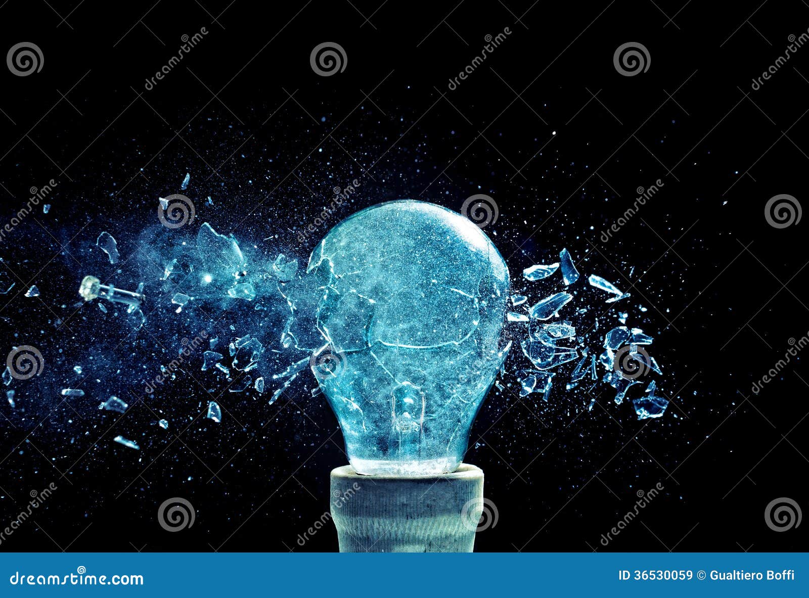 Bulb explosion stock image. Image of industry, defeat - 36530059