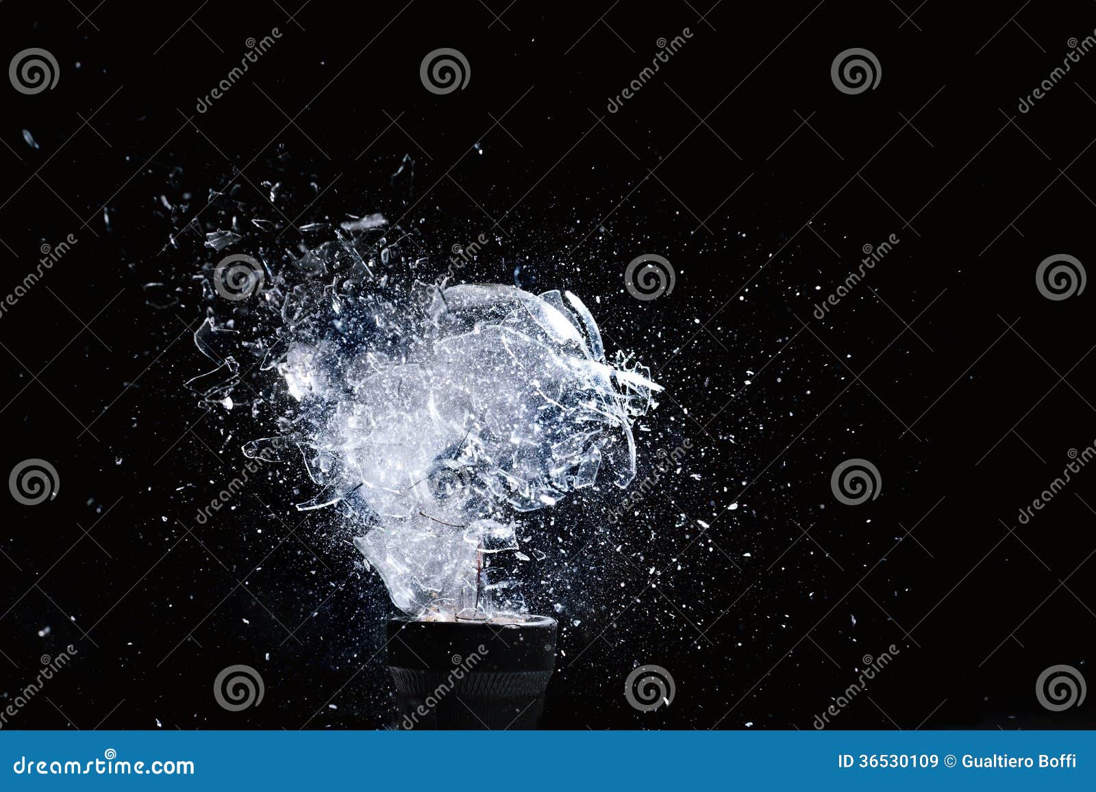 Bulb explosion stock image. Image of smash, collision - 36530109