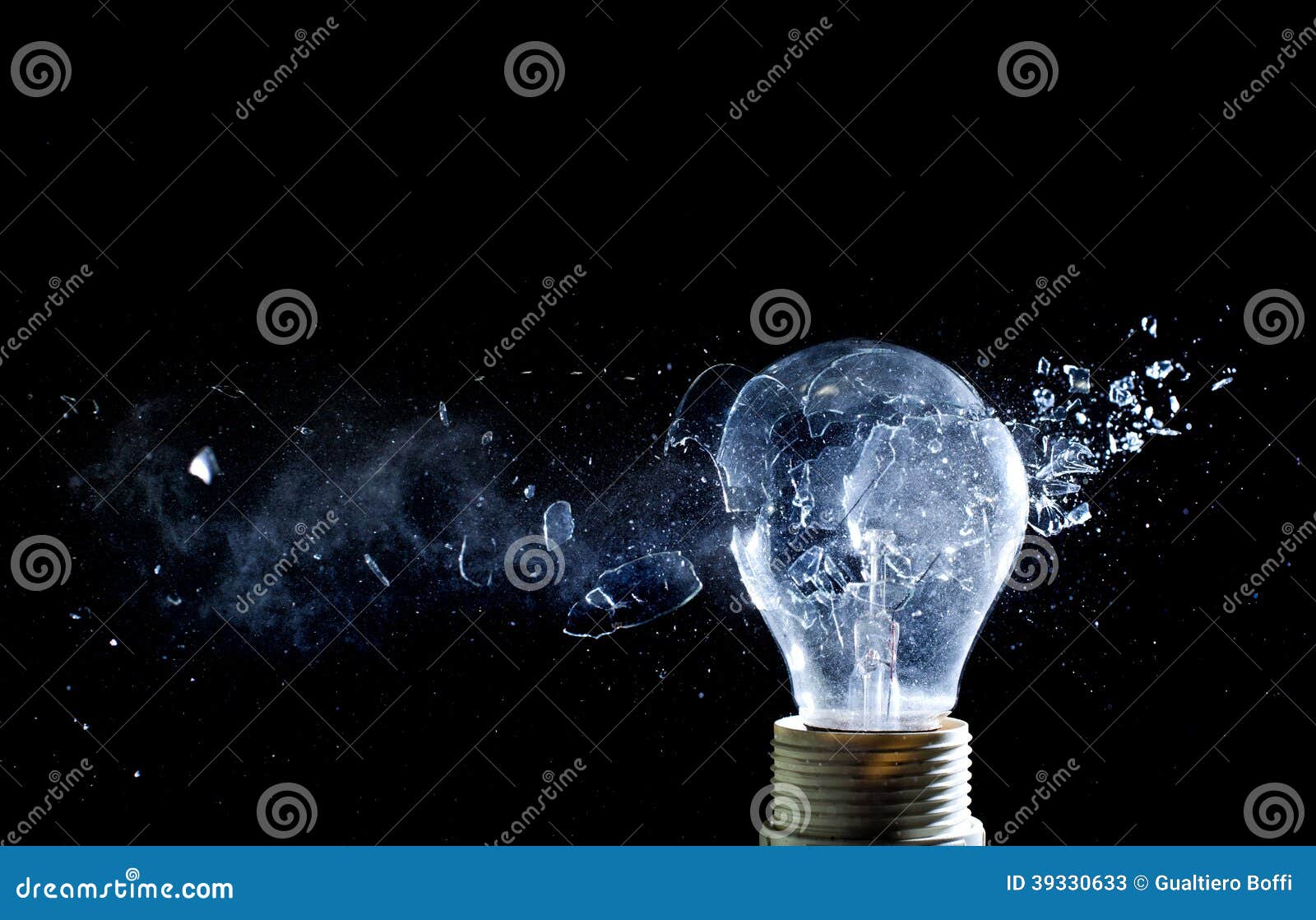 Bulb explosion stock image. Image of bulb, dark, smash - 39330633