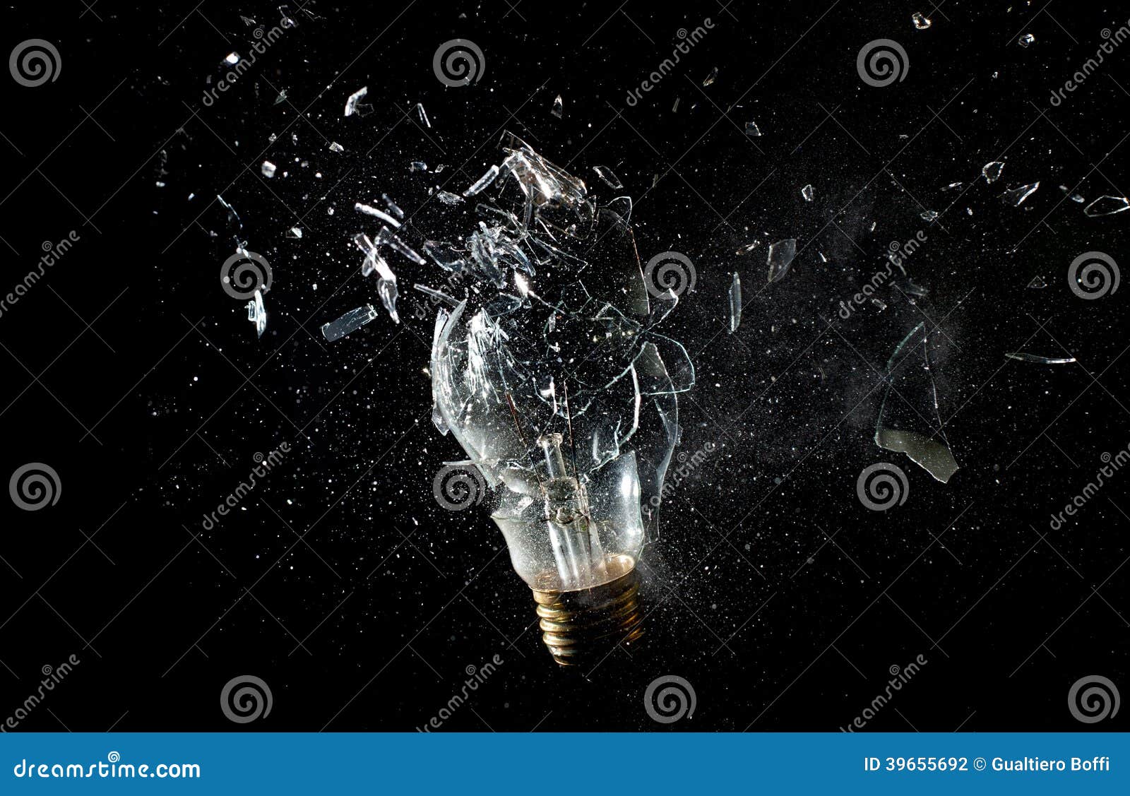 Bulb explosion stock photo. Image of broken, crash, background - 39655692