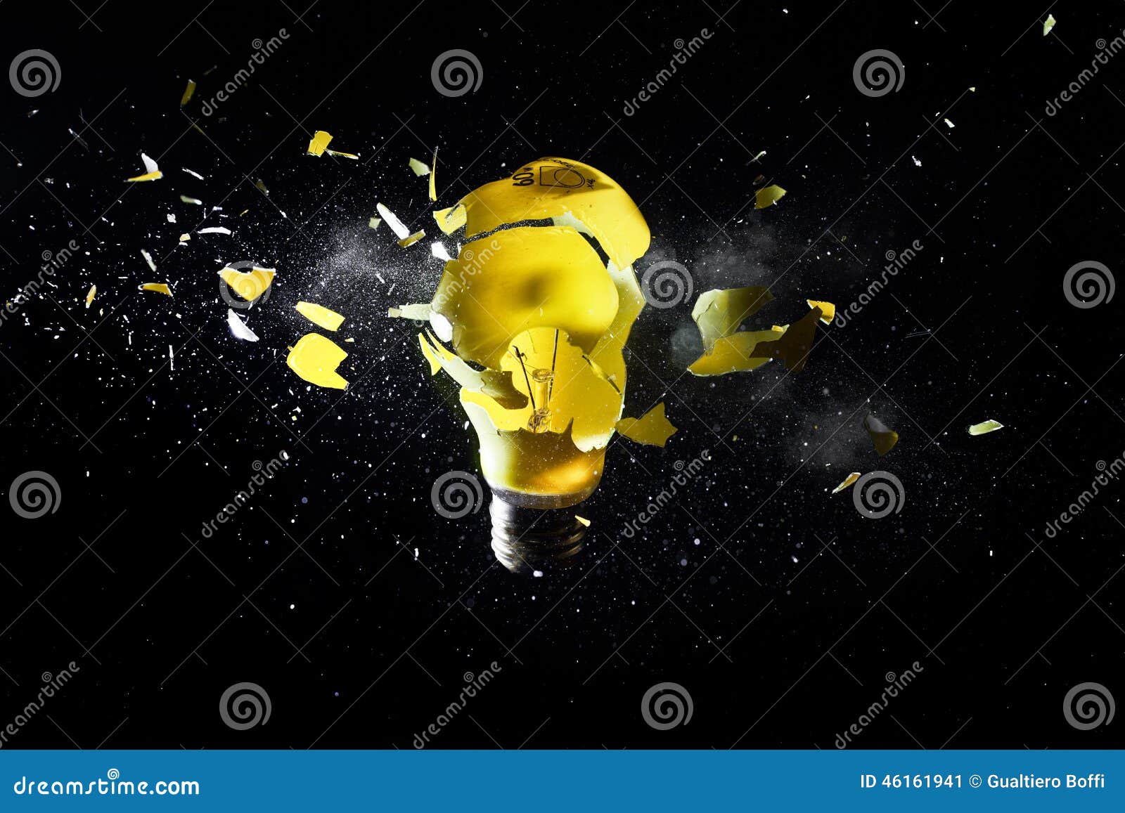 Bulb explosion stock image. Image of destroy, closeup - 46161941