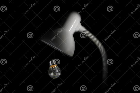 Bulb falling out of lamp stock image. Image of profile - 308487