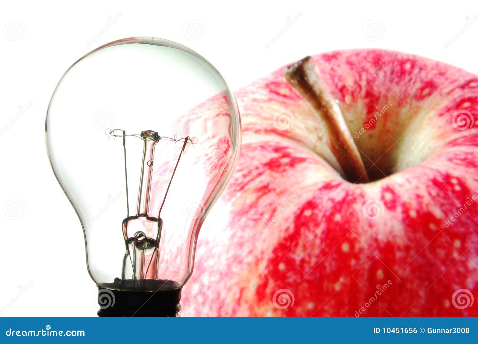 Bulb and fruit stock photo. Image of lightbulb, lifestyle - 10451656