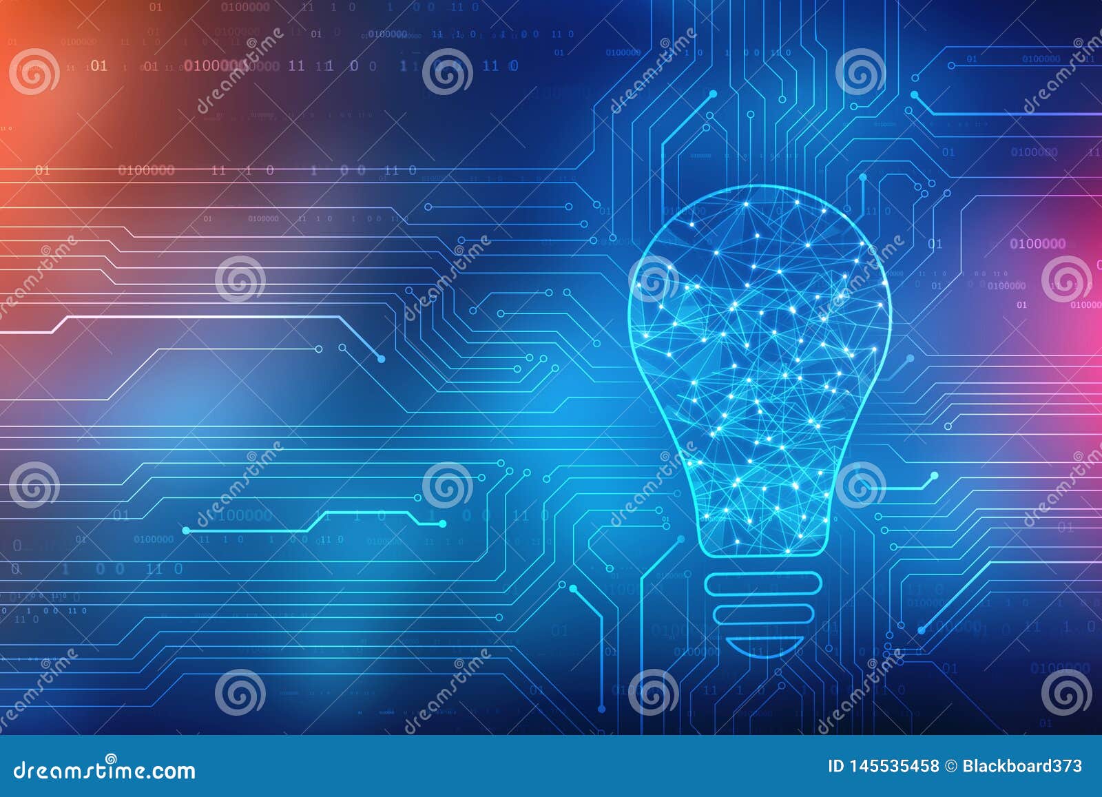 Bulb Future Technology, Innovation Background, Creative Idea Concept ...