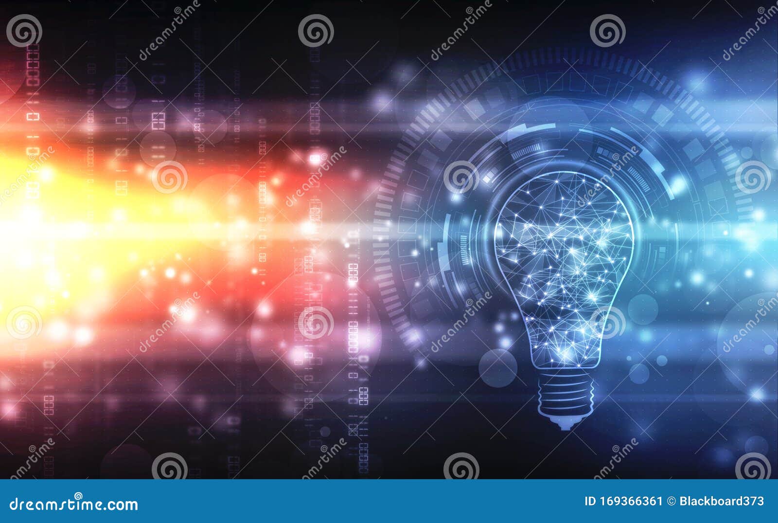 Bulb Future Technology, Innovation Background, Artificative ...