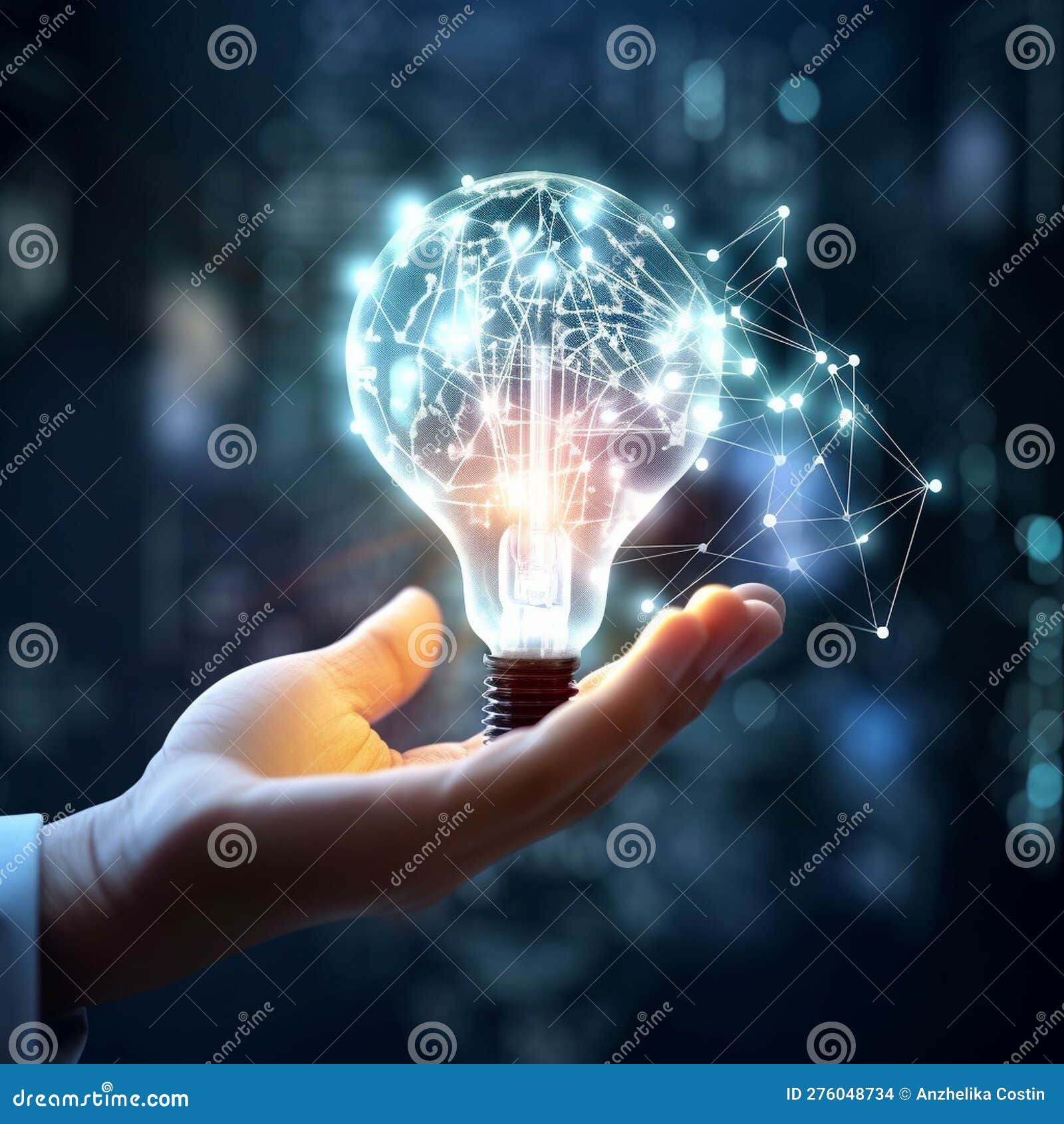 Bulb Future Technology, Innovation Background, Creative Idea Concept ...
