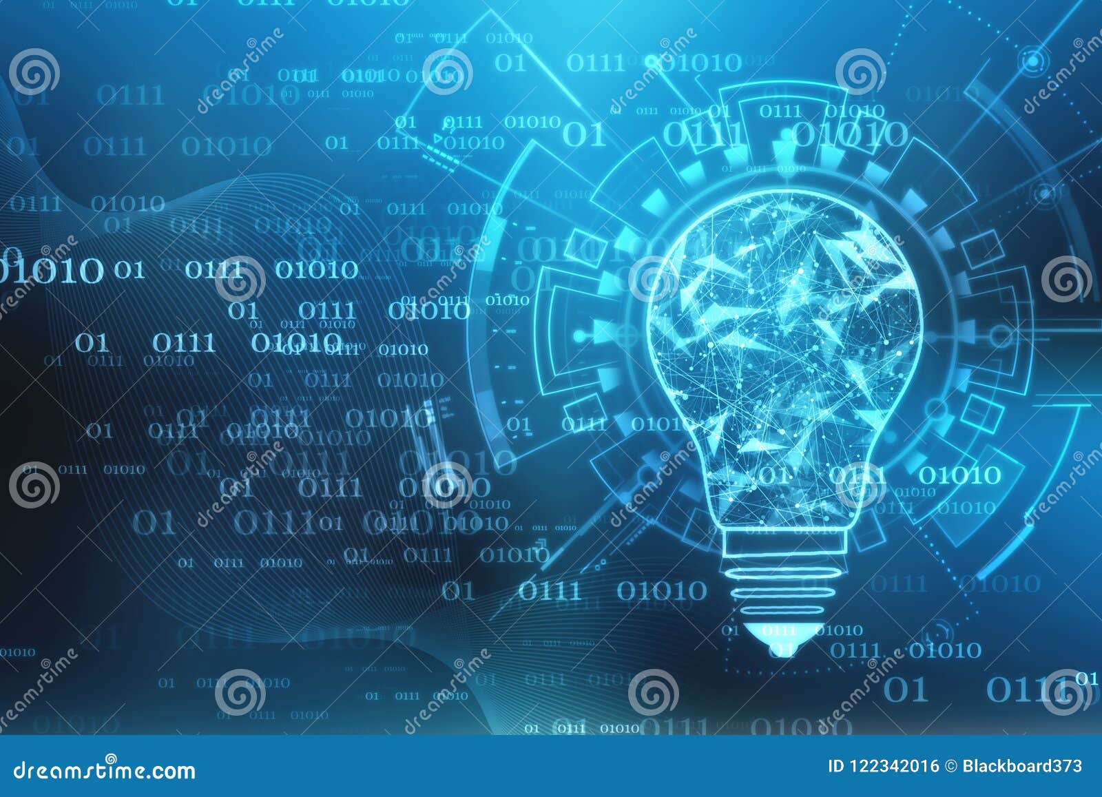 Bulb Future Technology, Innovation Background, Creative Idea Concept ...