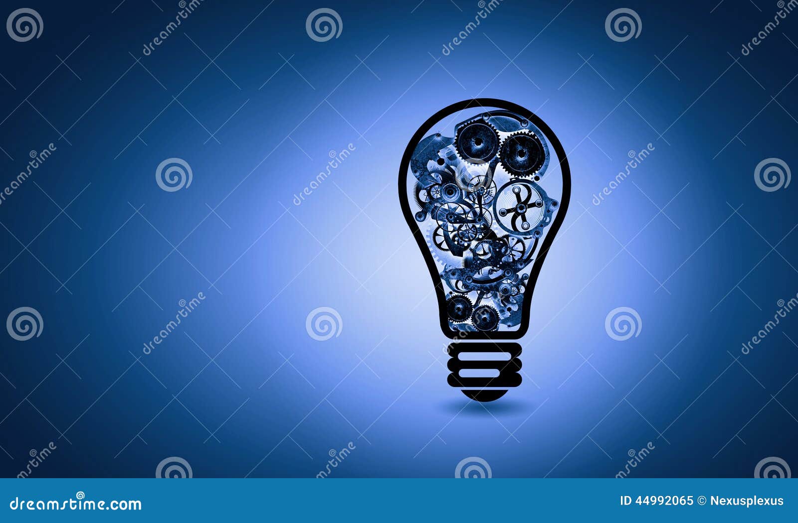 Bulb with gears stock image. Image of gear, engineering - 44992065
