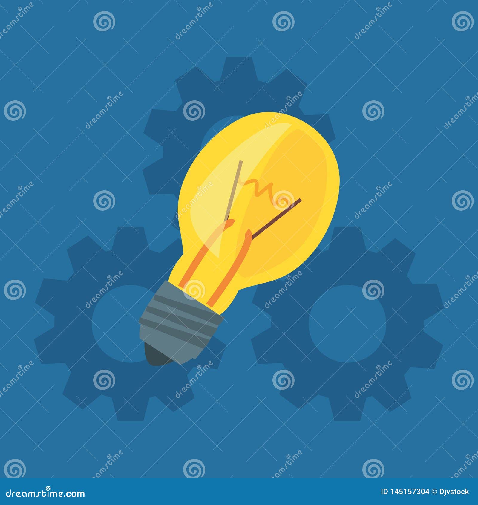 3D Gears Work Progress Concept. Wheel Industry Mechanism Engineering ...