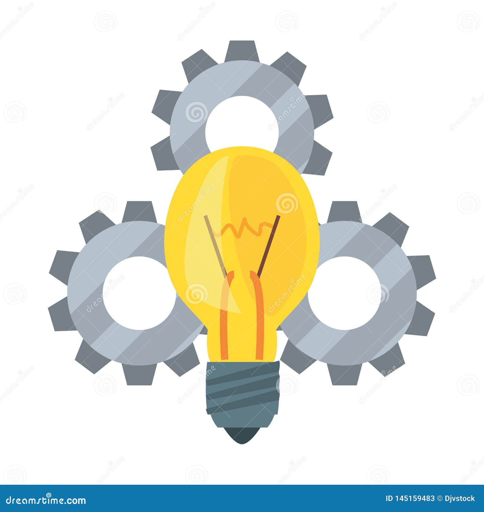 3D Gears Work Progress Concept. Wheel Industry Mechanism Engineering ...