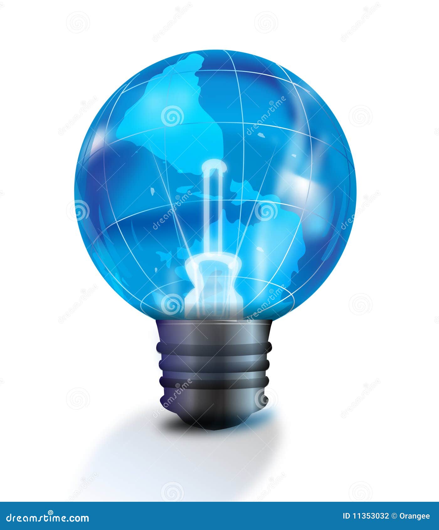 Incandescent Globe Light Bulb Stock Vector - Illustration of drawing ...