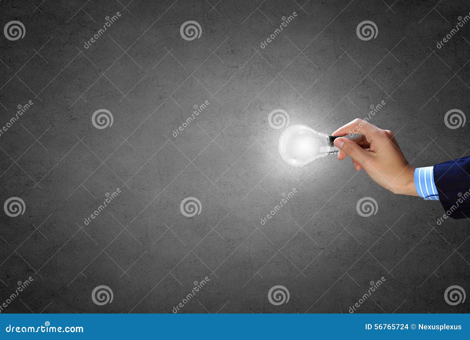 Bulb in hand stock photo. Image of creativity, electricity - 56765724